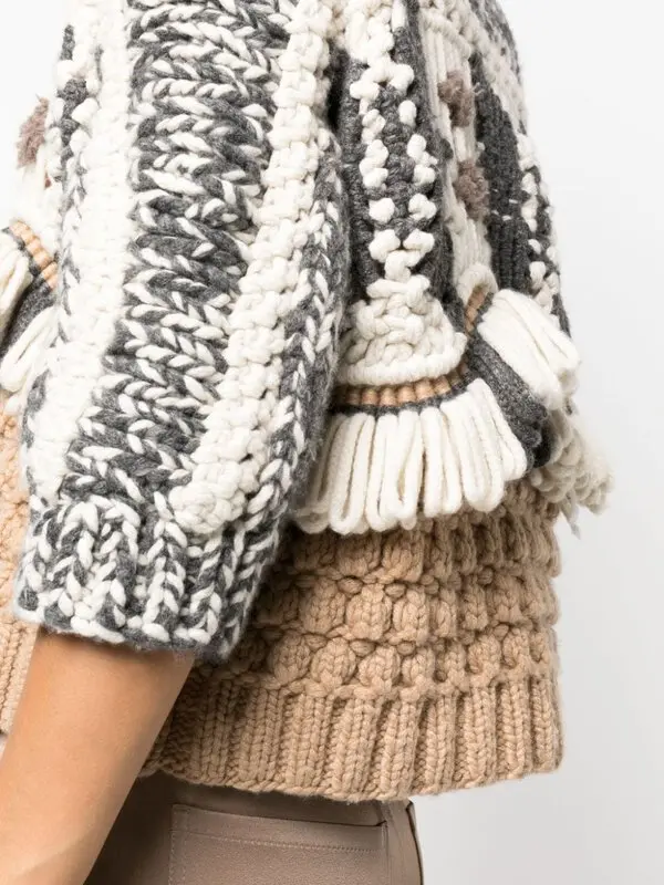 Brunello Cucinelli Fringed Chunky-knit Cashmere Jumper