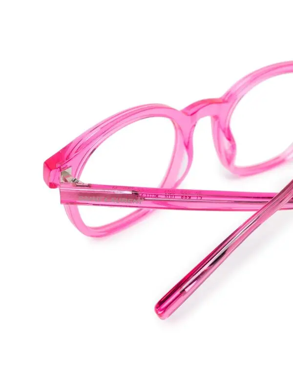Saint Laurent Transparent Round-frame Glasses