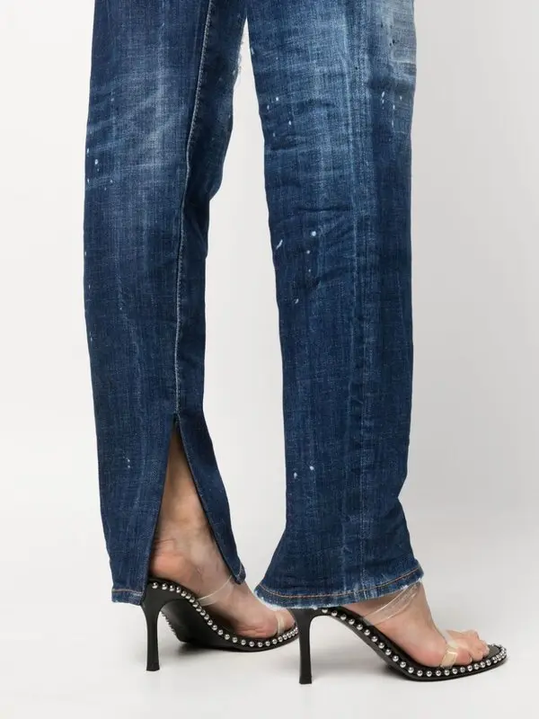 Dsquared2 Ripped Tapered Jeans