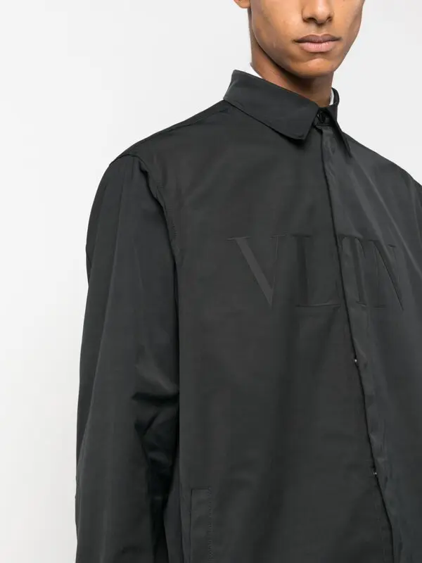 Valentino Garavani Vltn-patch Concealed Placket Shirt
