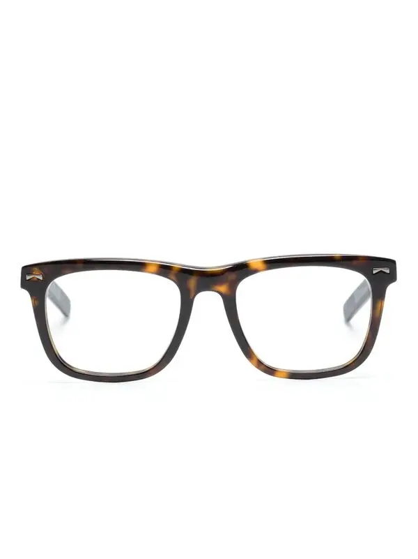 Montblanc Tortoiseshell-effect Square-frame Glasses
