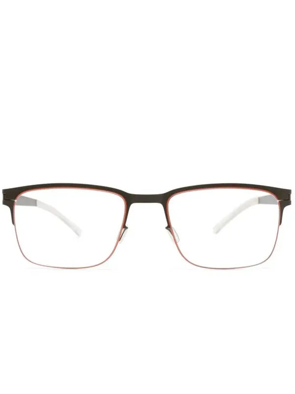 Mykita Square-frame Metal Eyeglasses - Orange