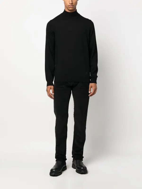 Corneliani High-neck Jumper - Black