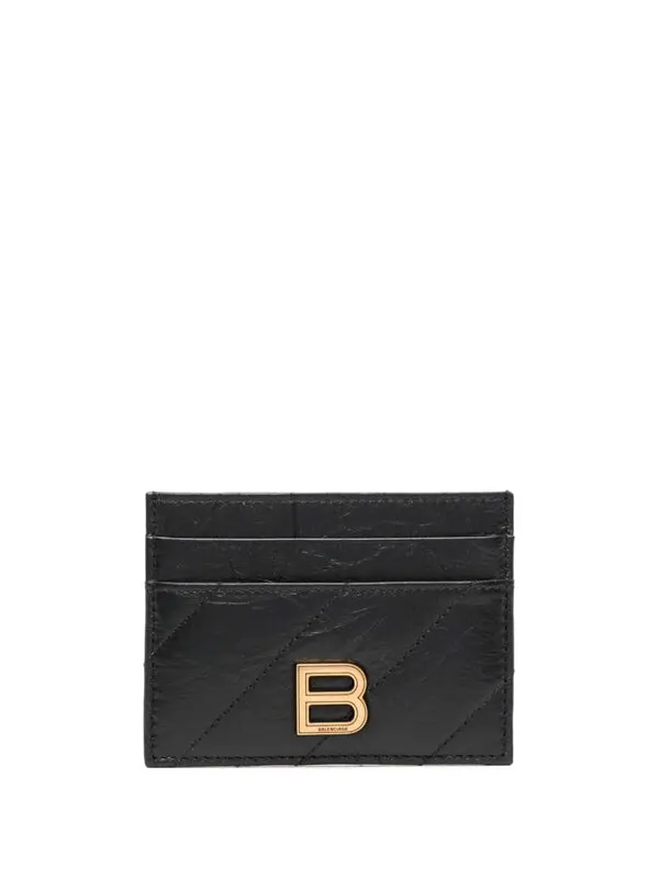 Balenciaga Logo-plaque Leather Cardholder
