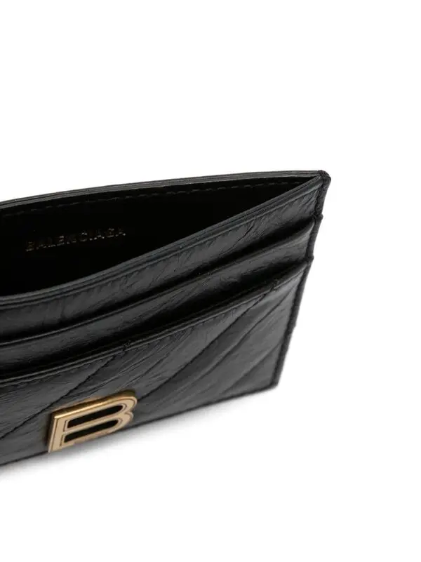 Balenciaga Logo-plaque Leather Cardholder