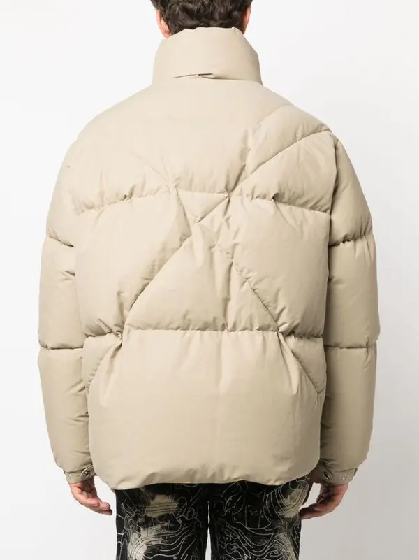 Khrisjoy Stitch-detail Puffer Jacket - Neutrals