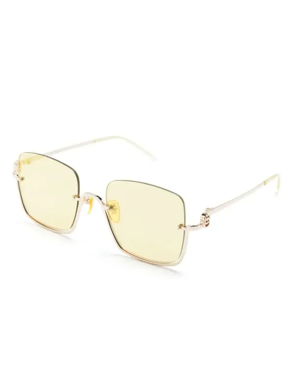 Gucci Square Mirrored Sunglasses