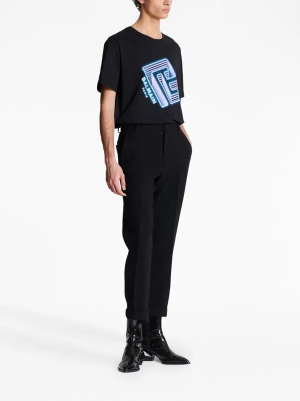 Balmain Tapered Cropped Trousers