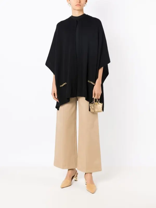Valentino Garavani Chain-link Cashmere Cape