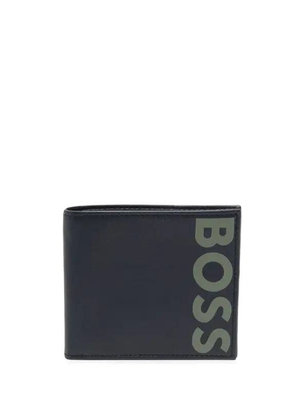 BOSS Logo-print Bi-fold Wallet