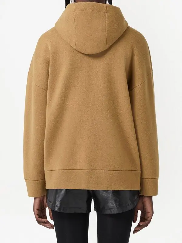 Burberry Oak Leaf Crest Embroidered Oversized Hoodie