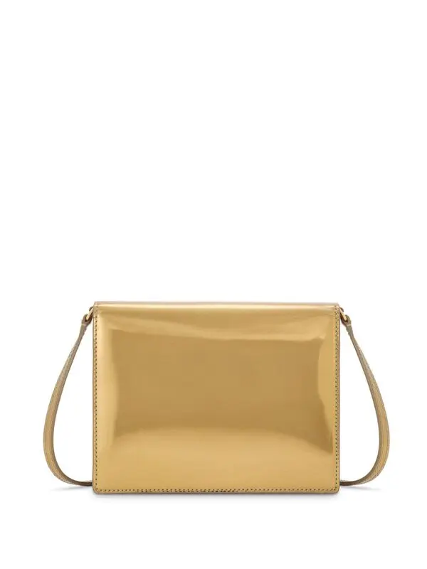 Dolce & Gabbana Embossed Logo Calfskin Shoulder Bag