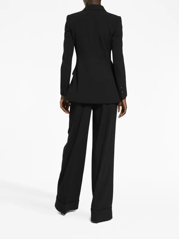 Dolce & Gabbana Floral-appliqué Double-breasted Blazer