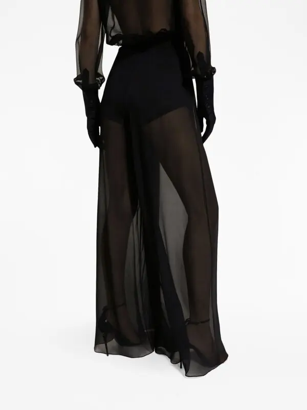 Dolce & Gabbana Wide-leg Stretch-silk Trousers