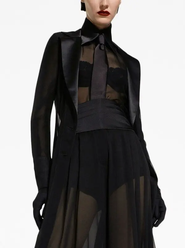 Dolce & Gabbana Wide-leg Stretch-silk Trousers
