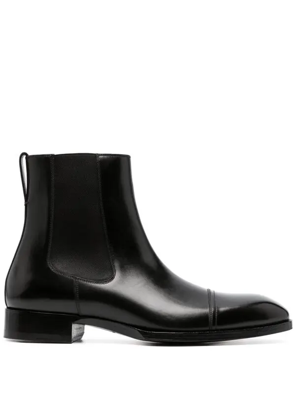 TOM FORD Elkan Leather Chelsea Boots