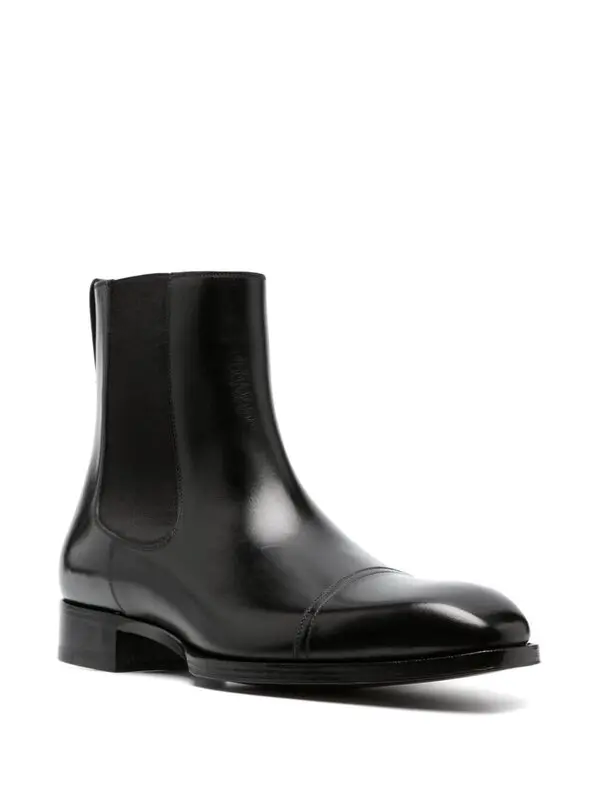 TOM FORD Elkan Leather Chelsea Boots