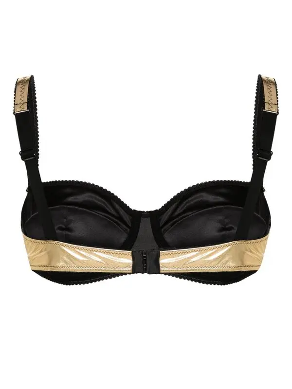 Dolce & Gabbana Balconette Metallic Bra - Gold