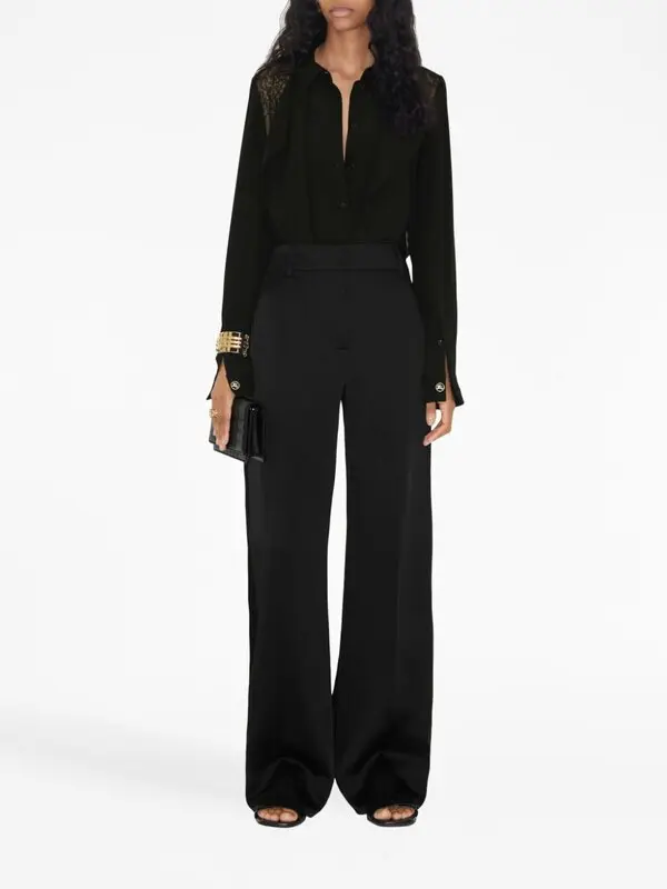 Burberry Pressed-crease Flared Trousers