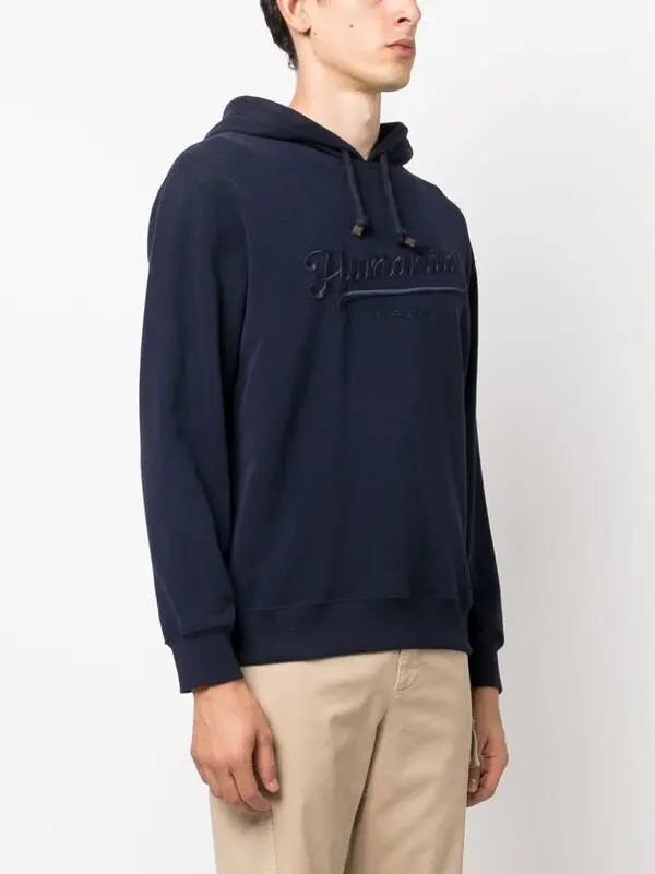 Brunello Cucinelli Slogan-embroidered Cotton Hoodie