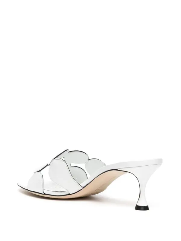 Manolo Blahnik Haribalmu 60mm Leather Sandals - White