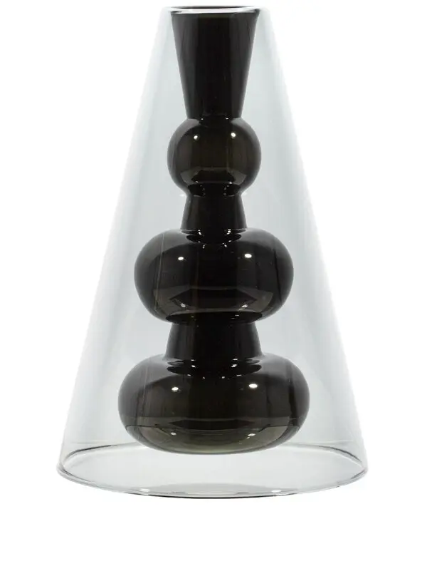 TOM DIXON Bump Vase Cone - Black