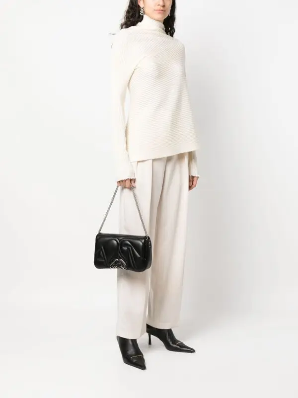 Alexander McQueen The Seal Shoulder Bag - Black