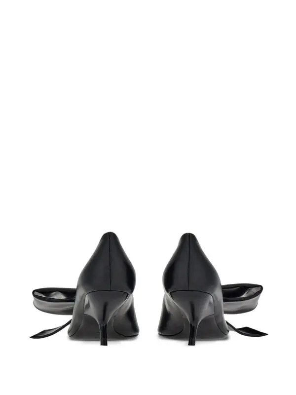 FERRAGAMO Oversized-bow Leather Pumps