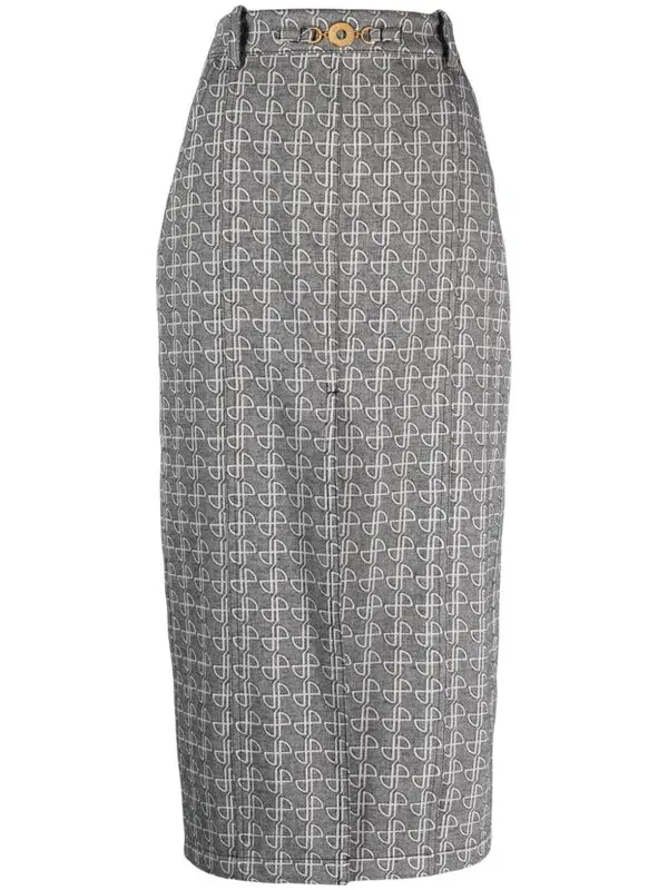 Patou Jp Monogram Midi Skirt