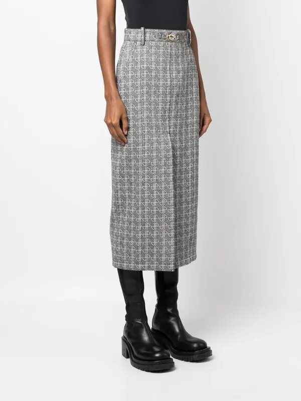 Patou Jp Monogram Midi Skirt
