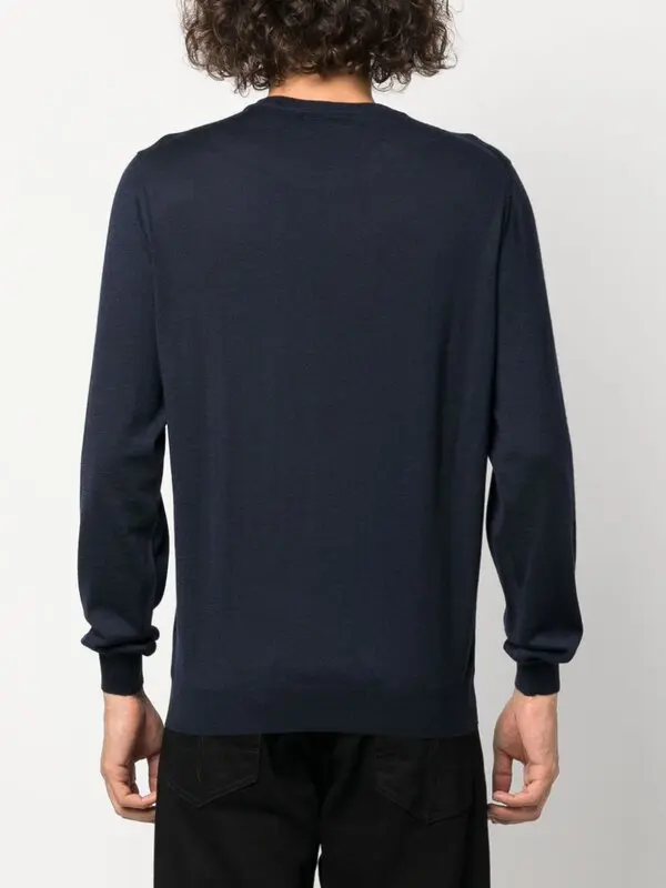 Fedeli Fine-knit Cashmere Jumper - Blue