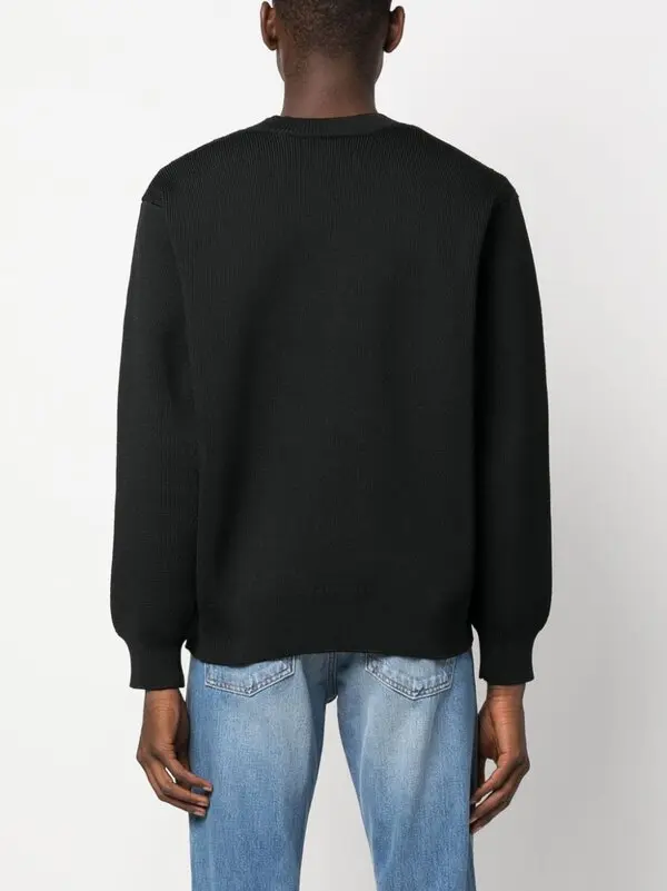 MARANT Ayler" Logo Motif Ribbed Sweater