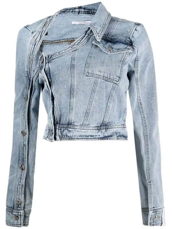 Rokh Asymmetric Denim Jacket