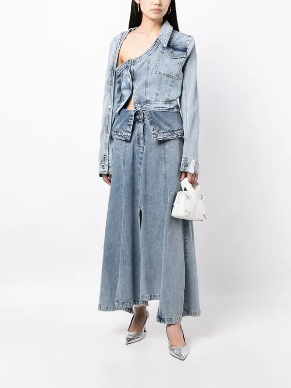 Rokh Asymmetric Denim Jacket