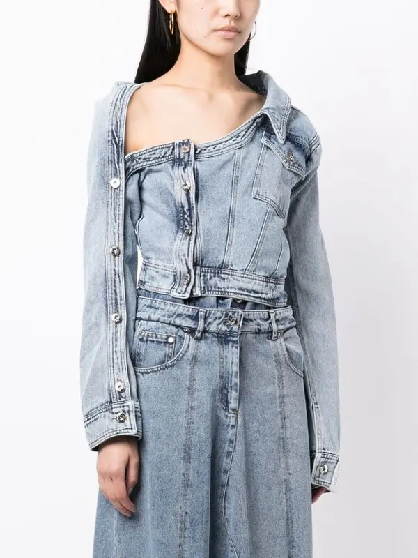 Rokh Asymmetric Denim Jacket