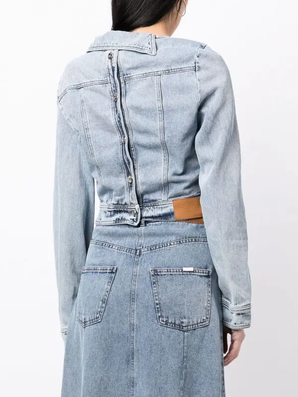 Rokh Asymmetric Denim Jacket