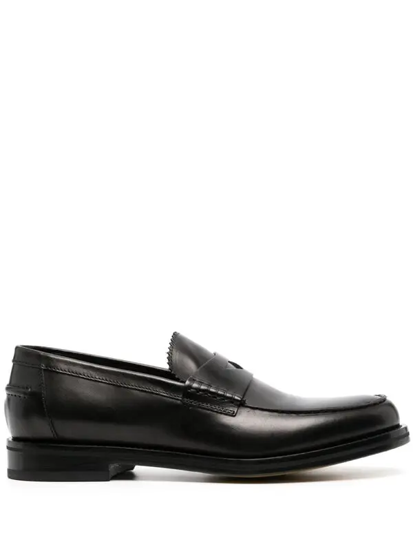 DOUCAL'S Slip-on Penny Loafers - Black