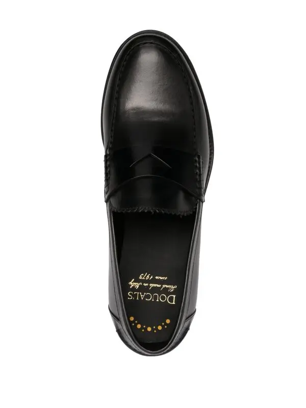 DOUCAL'S Slip-on Penny Loafers - Black