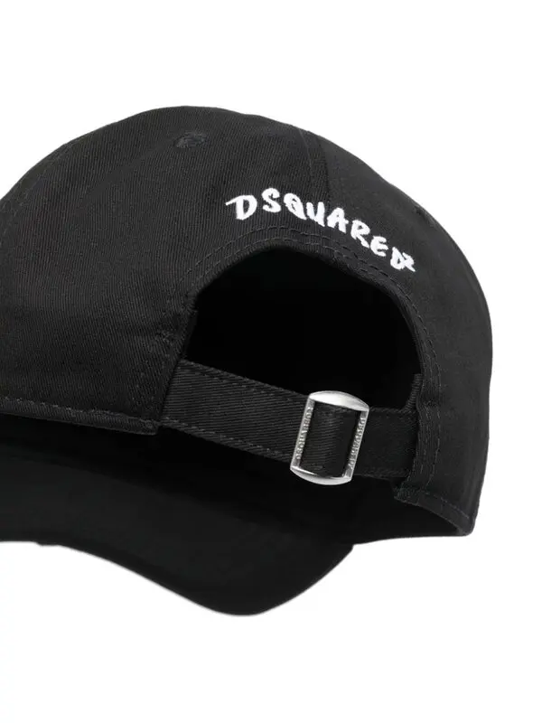 Dsquared2 Slogan Print Cotton Cap