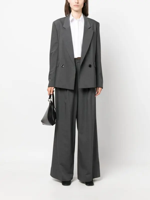 Dorothee Schumacher Double-breasted Virgin Wool-blend Blazer