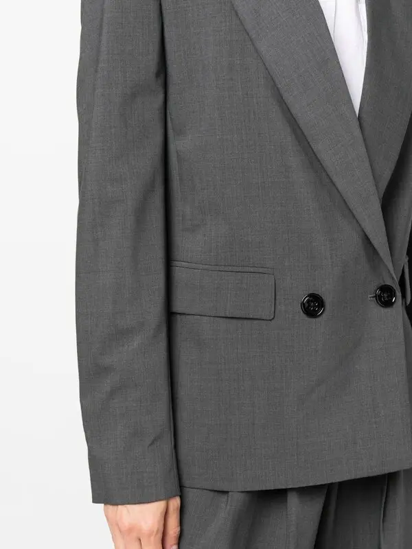 Dorothee Schumacher Double-breasted Virgin Wool-blend Blazer