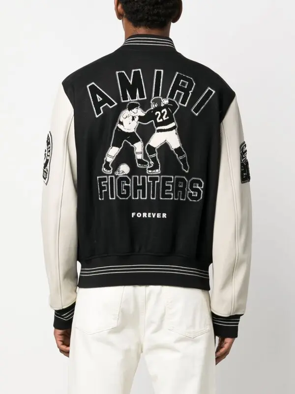 Amiri Varsity Jacket With Appliqué Logo