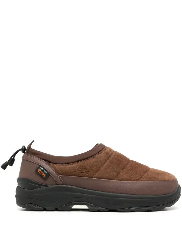 Suicoke Pepper-sev Suede Slippers - Brown