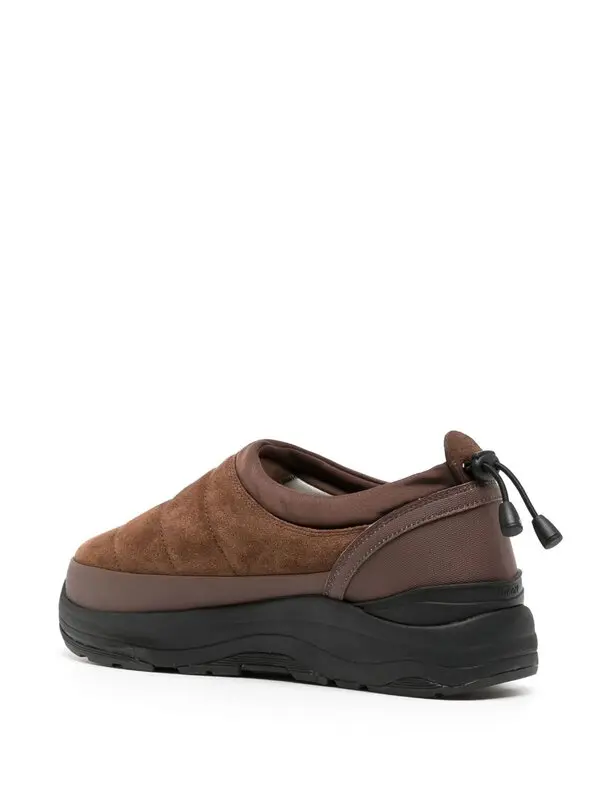 Suicoke Pepper-sev Suede Slippers - Brown