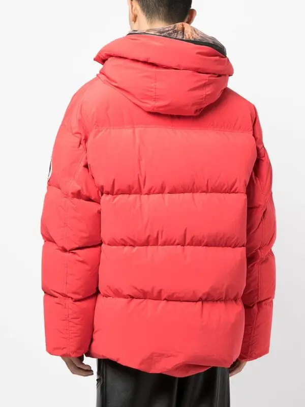 DOUBLET Padded Animal Motif-hoodie Jacket - Red