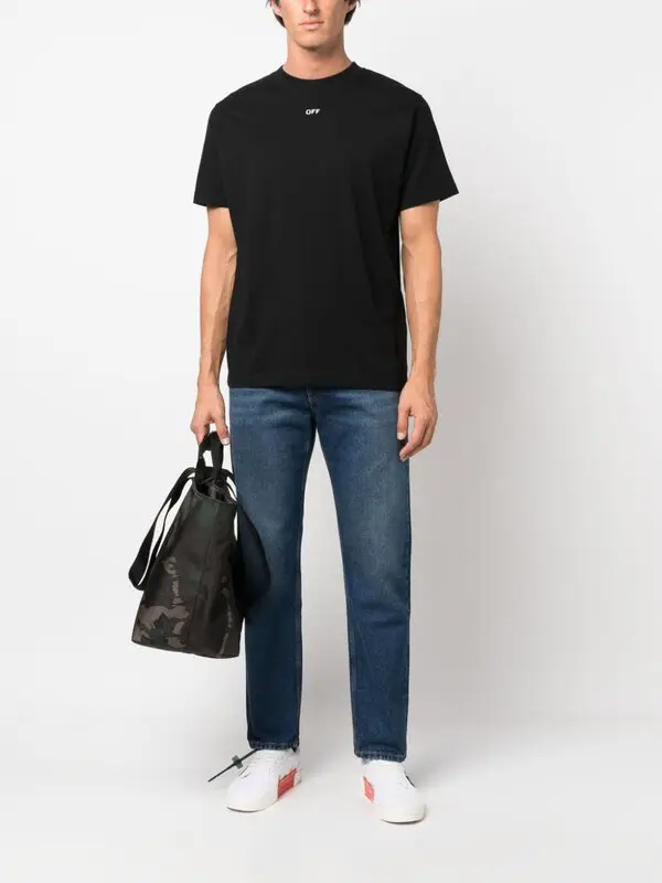 Off-White Stonewashed Straight-leg Jeans - Blue