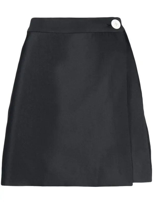LEE MATHEWS Button-detailed High-waist Mini Skirt