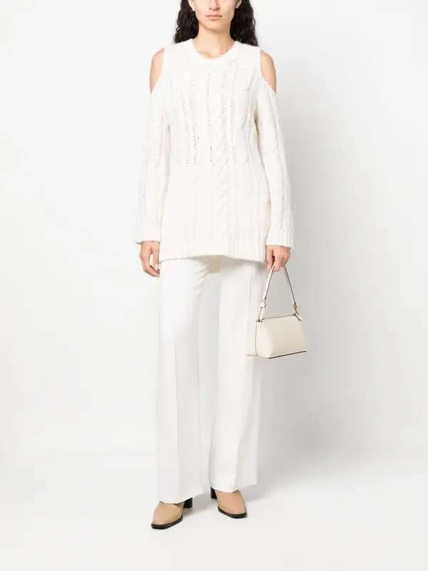 P.a.r.o.s.h Off-shoulder Crochet Jumper