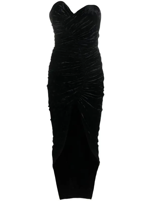 Alexandre Vauthier Strapless Velvet Dress