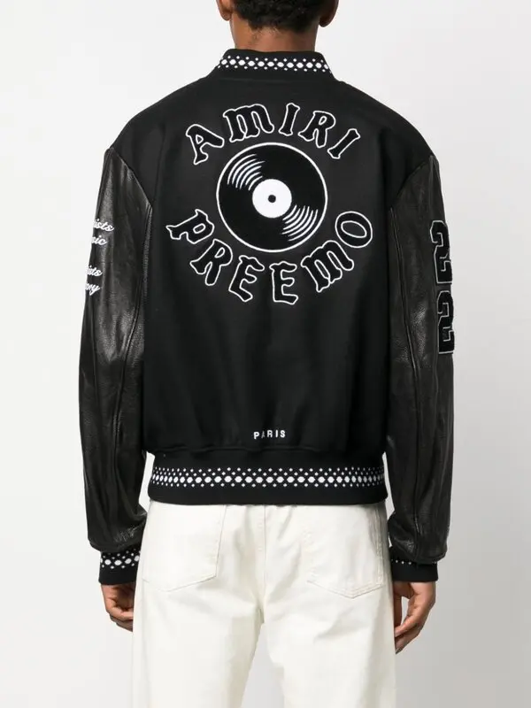 Amiri Logo-appliqué Varsity Jacket